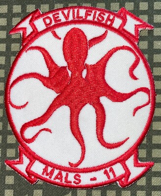 USMC MALS-11 Devilfish Squadron Patch Hook & Iron-On Repro New A971 | eBay
