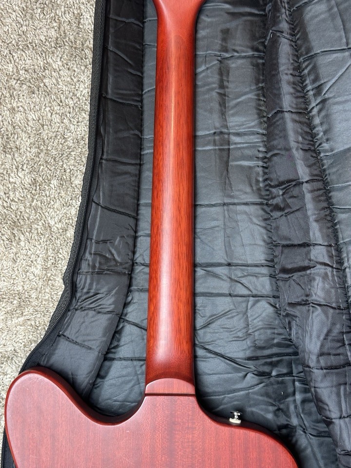 Epiphone Firebird Studio Satin Red Solid Body Electric Guitar with Bag ...
