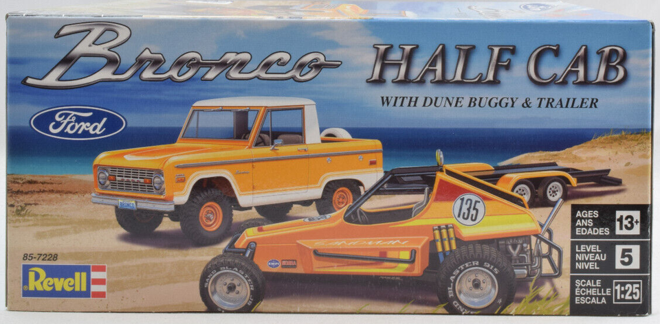 Revell Ford Bronco Half Cab - Sandman II W/ Buggy & Trailer 1/25 Model ...