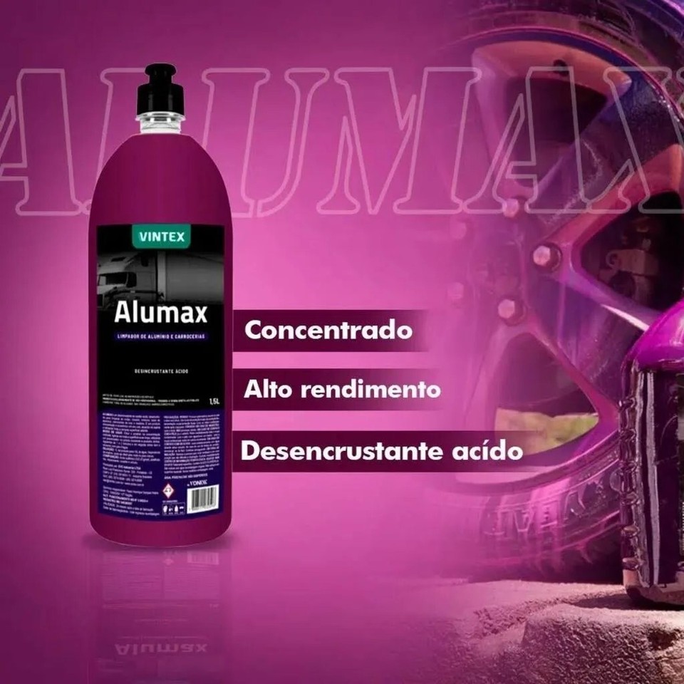 Vonixx Alumax Aluminum Cleaner Kit With Two Units 2x1.5L/2x53 Oz Vintex ...