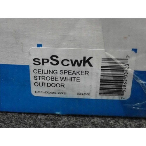 System Sensor SPSCWK White Outdoor Ceiling Mount Speaker Strobe | eBay