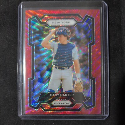 Gary Carter RED WAVE PRIZM 2024 Panini Prizm Baseball #93 New York NY ...