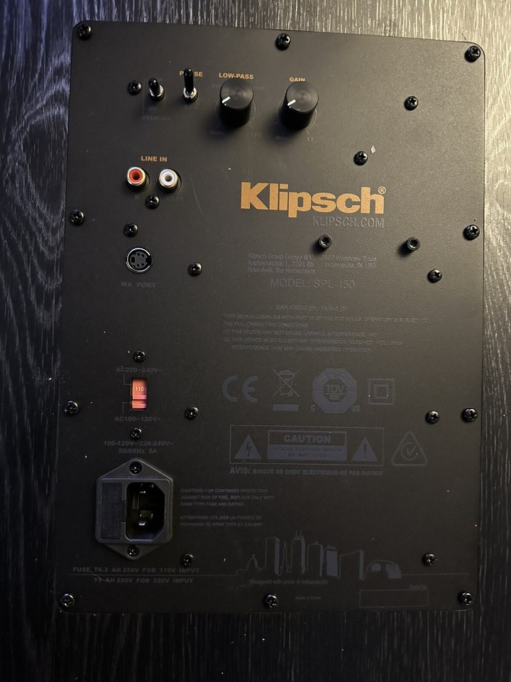 Klipsch SPL-150 800 watt 15" Powered Home Theater Subwoofer in Ebony | eBay