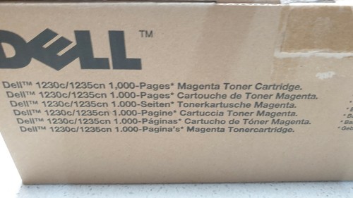 Genuine Dell 1230c / 1235cn Magenta Toner Brand New See Photos 1,000 ...