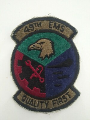 Vintage 49th Equipment Maintenance Squadron - Quality First Patch | eBay