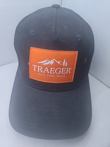 Traeger Wood Grills Snap Back Black Mesh Hat Cap Adjustable | eBay
