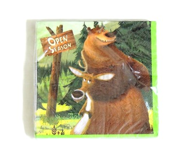 ~~OPEN SEASON ~~ 16- PAPER LUNCH NAPKINS , PARTY SUPPLIES | eBay Australia