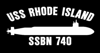 USS RHODE ISLAND SSBN 740 Silhouette Decal U S Navy USN Military S002 ...