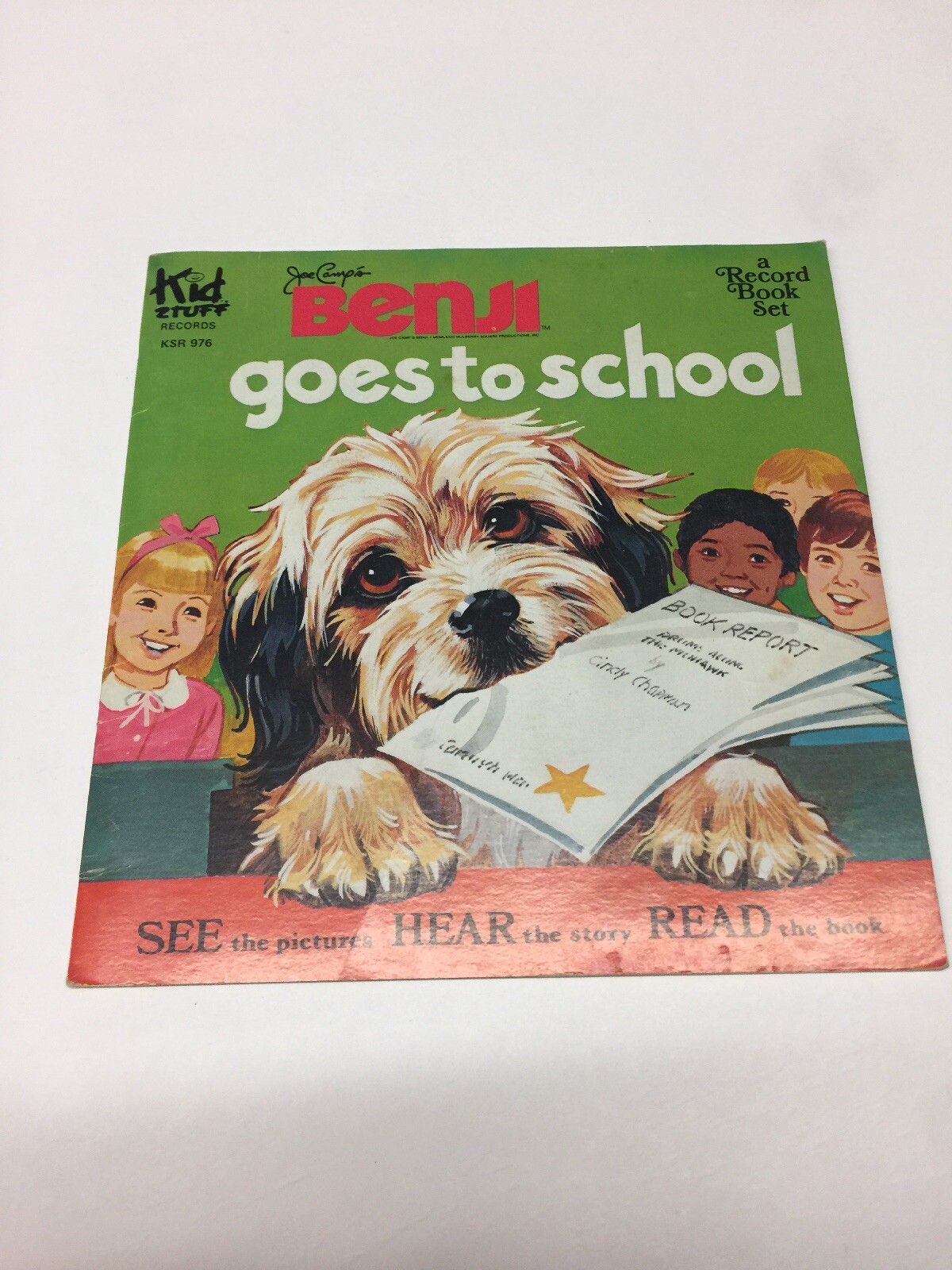 Vintage BENJI GOES TO SCHOOL See Hear Read Book and 33 Record Set ...