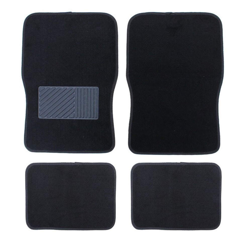 For Toyota 4PCS Car Truck Front + Rear Vinyl Heel Pad Carpet Floor Mats ...