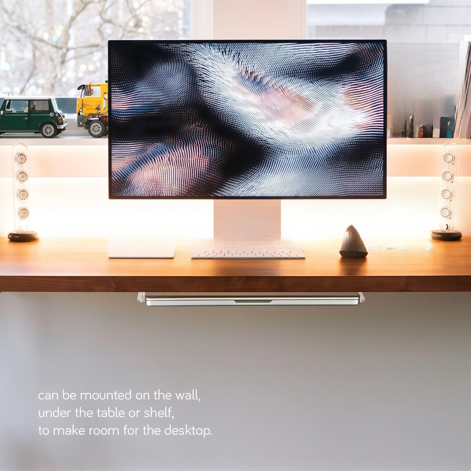 Space Saving Laptop Wall Mount Holder for iPads MacBooks and More ...