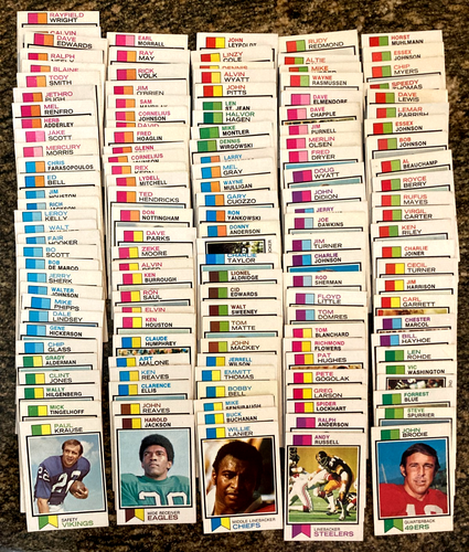 1973 TOPPS FOOTBALL (138) CARD LOT ~ NO DUPLICATES ~ VG-NM | eBay