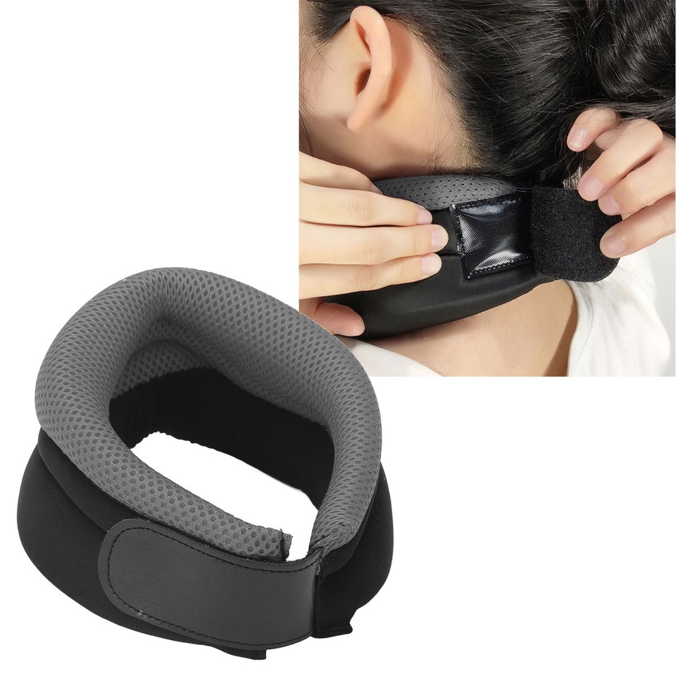 (Gray)Neck Support Brace Sponge High Elasticity Prevent Forward Head ...
