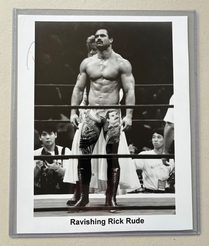 Ravishing Rick Rude Signed Autographed 8x10 WWF WWE WCW ECW Wrestling ...