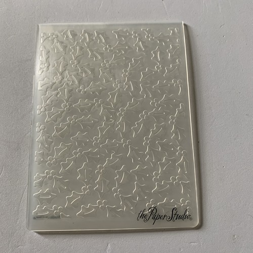 Holly And Berries Embossing Folder The Paper Studio Christmas Holiday ...