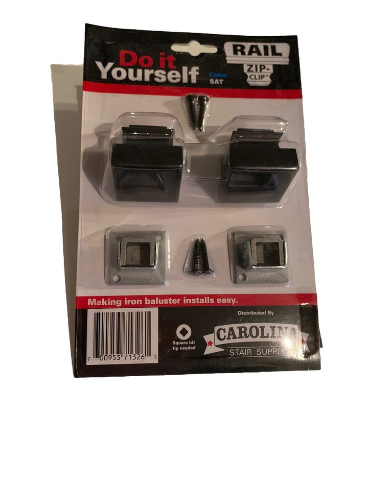 Rail Zip Clip Carolina Stair Supply Iron Baluster Installation Flat ...