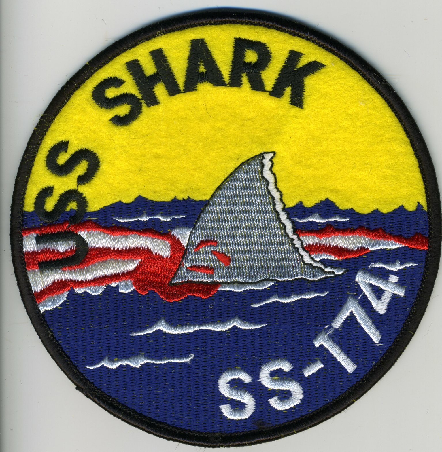 USS Shark SS-174 Patch, Shark & Japanese Flag BC Patch # c5577 | eBay