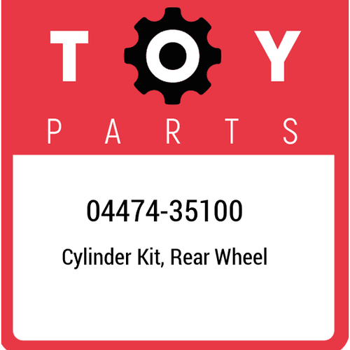 04474-35100 Toyota Cylinder kit, rear wheel 0447435100, New Genuine OEM ...