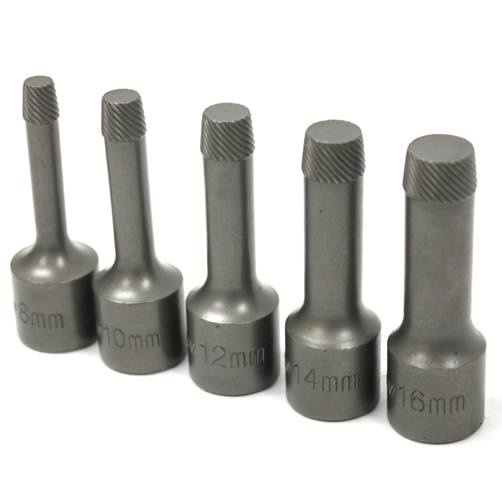 5pc 1/2" Drive Impact Bolt Extractor Kit Reverse Thread Stud Remover 8 ...