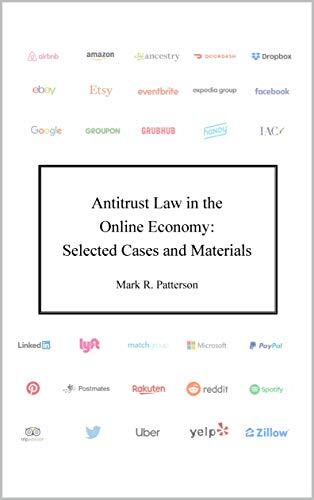 Patterson Mark R Antitrust Law In The Online Ec BOOK NEUF | eBay