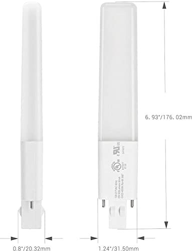 GX23 Base LED Bulbs, 6w(13w CFL Equivalent) LED Slim, 2-Pin PL ...