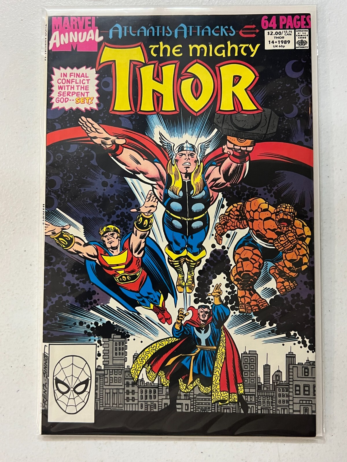 The Mighty Thor Atlantis Attacks Marvel Comics Annual 14 1989 ...
