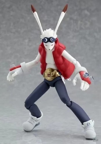 Summer Wars Figma 081# Ikezawa Kazuma Fighting King Rabbit Figure With ...