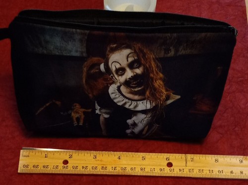 The PALE GIRL Terrifier 2 Makeup Travel Utility Zipper BAG Horror Art ...