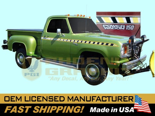 1978 Dodge D100 D150 Sno-Commander Power Wagon Snow Plow Truck Decal ...