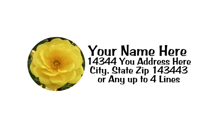 Quality-made Beautiful Yellow Rose Return Address Labels 30PCS | eBay