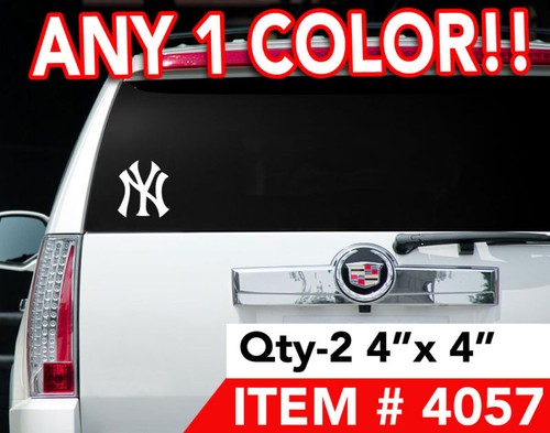 NEW YORK YANKEES 2Pc Combo DECAL STICKER ANY COLOR 4057 | eBay