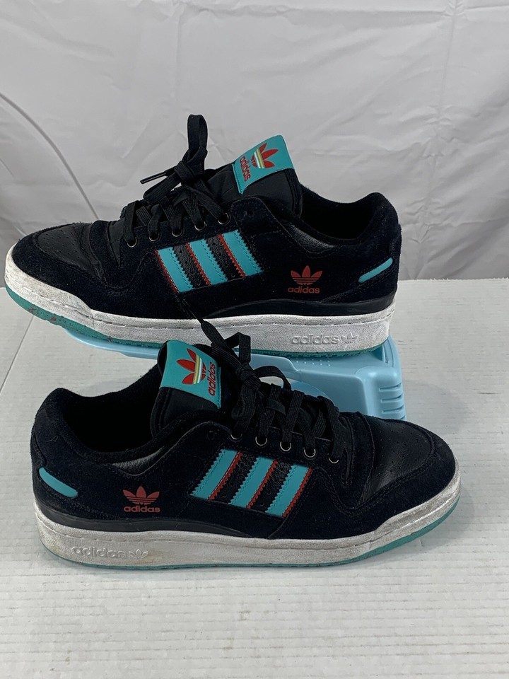 Adidas Forum 84 ADV Low Size 8.5 Men’s Black/Teal Tik Tok Color Scheme ...
