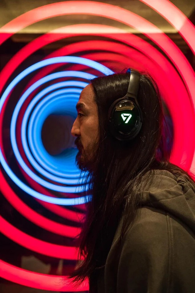 SVN SOUND BY Steve Aoki NEON 100 Headphone Wireless Bluetooth NOISE ...