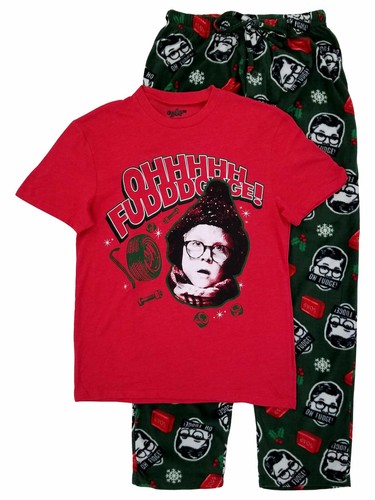 A Christmas Story Mens 2pc Red Ralphie Oh Fudge Sleepwear Pajama Set ...