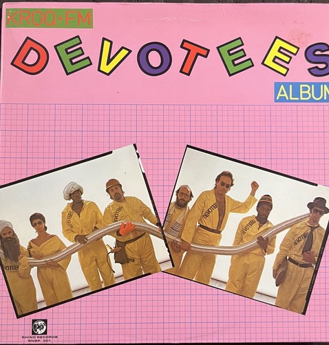 DEVOTEES KROQ FM LP Vinyl 1979 Rhino Records RNSP 301 DEVO Tribute ...