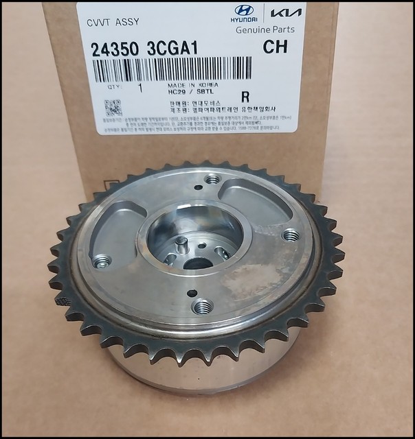 Kia HYUNDAI Camshaft Gear Intake CVVT Assembly OEM 24350-3cga1 for sale ...