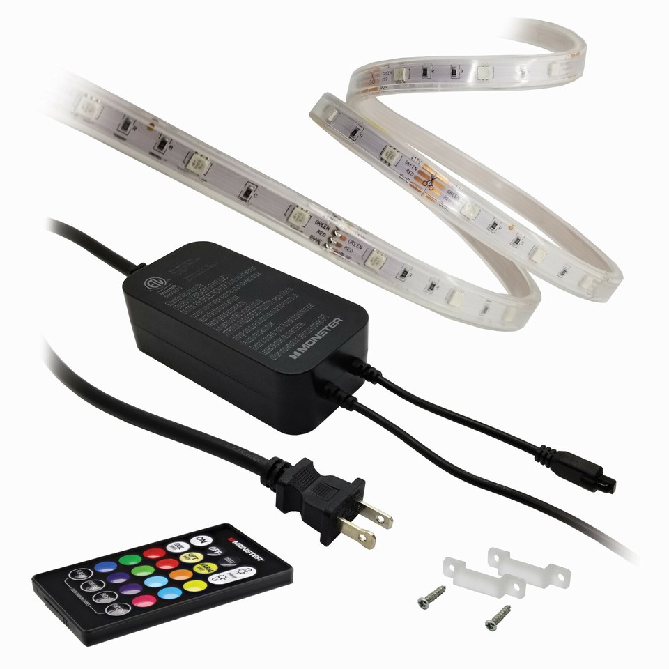 Monster Multi-Color Multi-White Outdoor LED Light Strip with Remote ...
