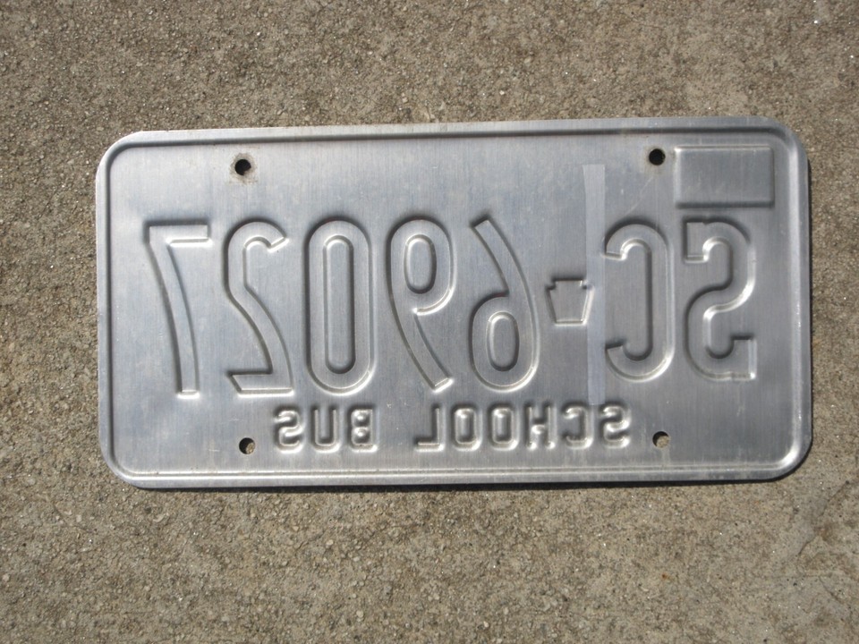 2017 Pennsylvania School Bus License Plate PA Penna Tag SC 69027 ...