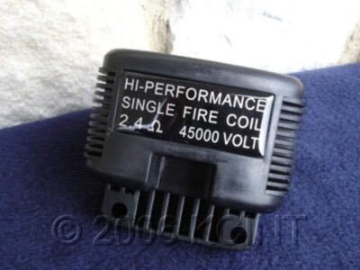 HI-PERFORMANCE SINGLE FIRE COIL FOR HARLEY BIG TWIN 70 LATER 2.4 OHM ...