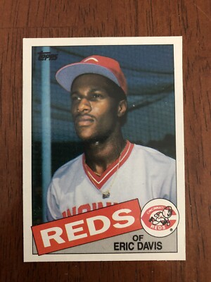 1985 Topps Eric Davis Cincinnati Reds #627 Baseball Card Rookie Card RC ...