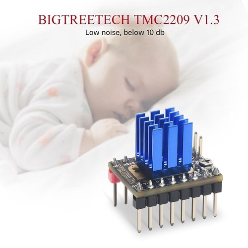 with Heatsinks Stepper Motor Driver Low Noise Silent Stepsticks Drivers ...