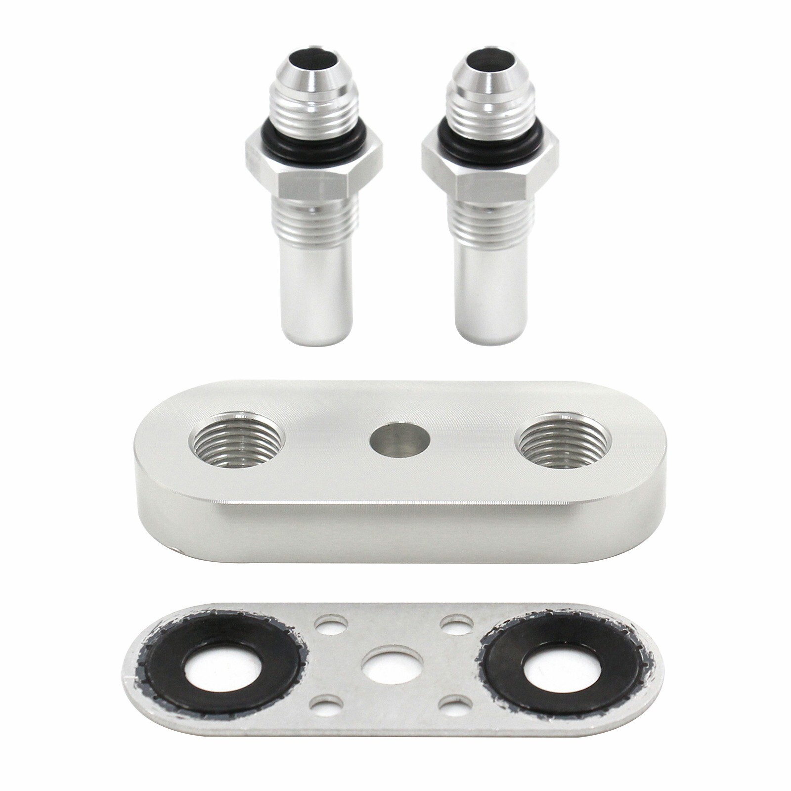 6L80E 6L90E 8L90E Transmission Cooler Line Adapter Plate with 6AN Fittings Seal | eBay