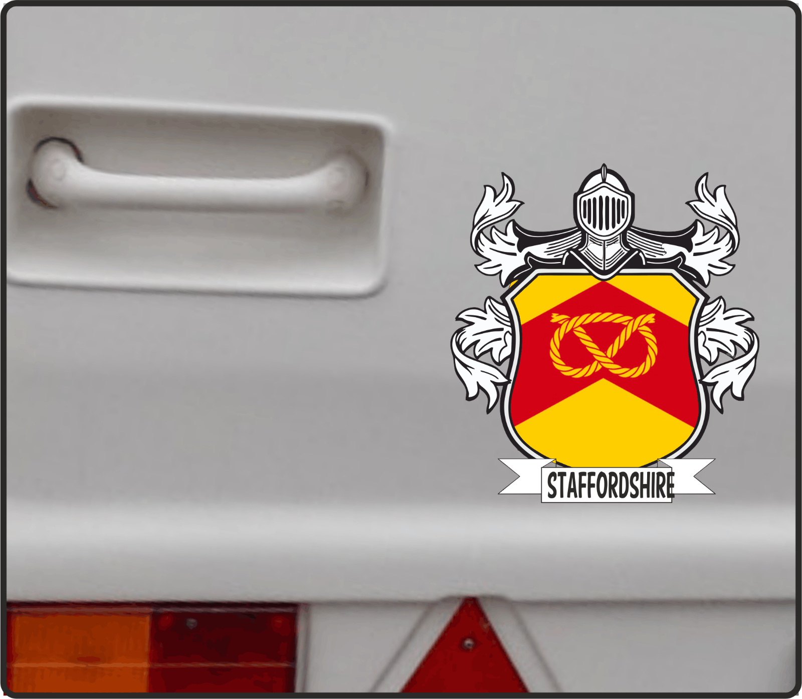 Staffordshire County Arms Shield Caravan Decal Sticker Boat Motorhome ...