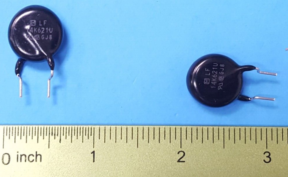 (50 PCs)VARISTOR , ERZL14T621CA , PANASONIC, 385 V rms , ZNR SURGE ...