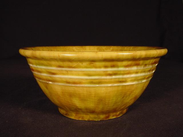 RARE ILLINOIS MORTON POTTERY GRADUATED SET OF 5 BOWLS WOODLAND GLAZE ...