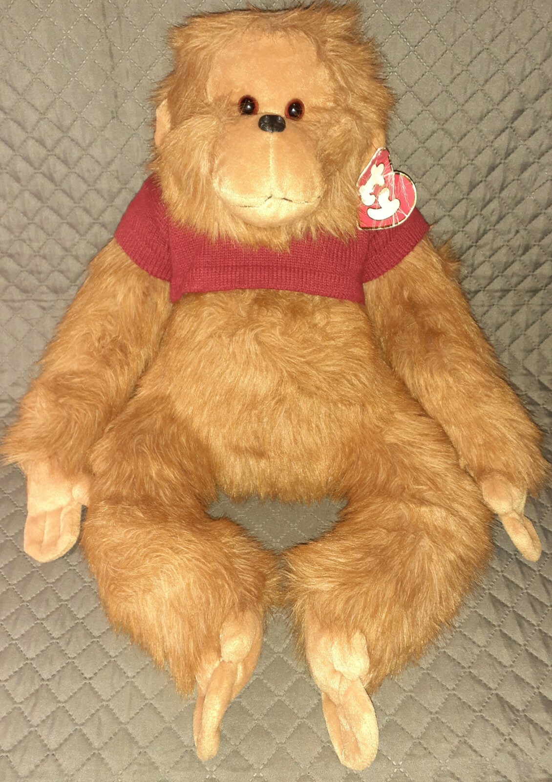 3x TY Mango 1994 21" + 20" Orangutans + 1970s 11" Suck Thumb Monkey ...