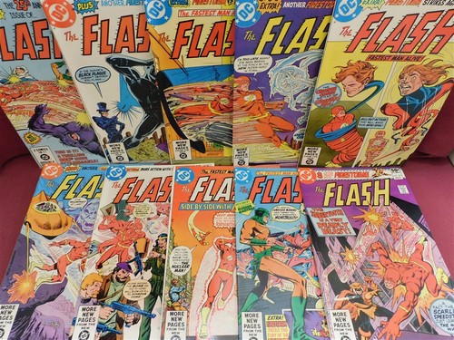 FLASH 291 292 293 294 295 296 297 298 299 300 DC COMIC RUN CARY BATES ...