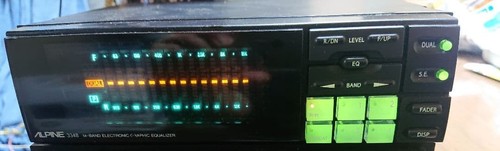 ALPINE 3348 14-Band Graphic Equalizer JDM Car Audio Old School DSP | eBay