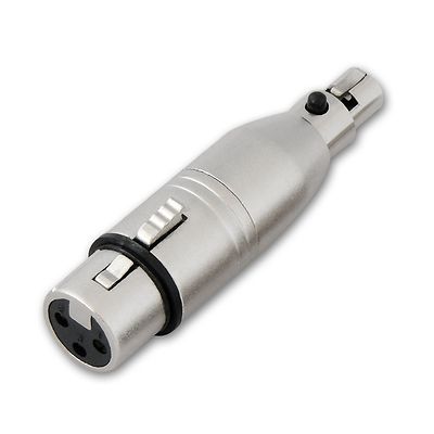 3 pin XLR Female to 3 pin Mini XLR Female Mic adapter | eBay