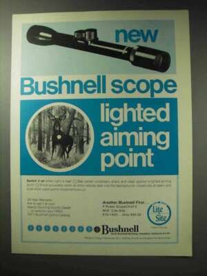 1971 Bushnell Lite Site Scope Ad - Lighted Aiming Point | eBay